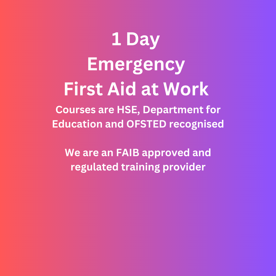 Emergency First Aid at Work Courses - Purple Dog Training Limited